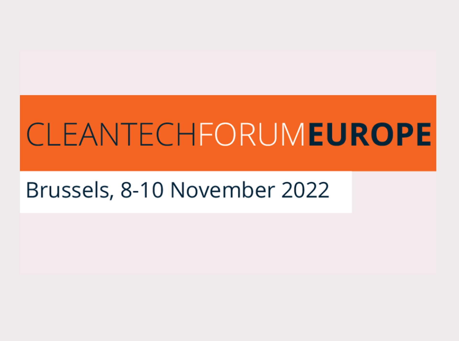 North Sweden Cleantech - Cleantech Forum Europe 2022 (Bryssel)